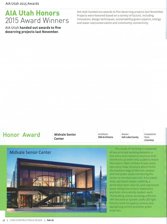 Stallings Construction – Midvale Senior Center